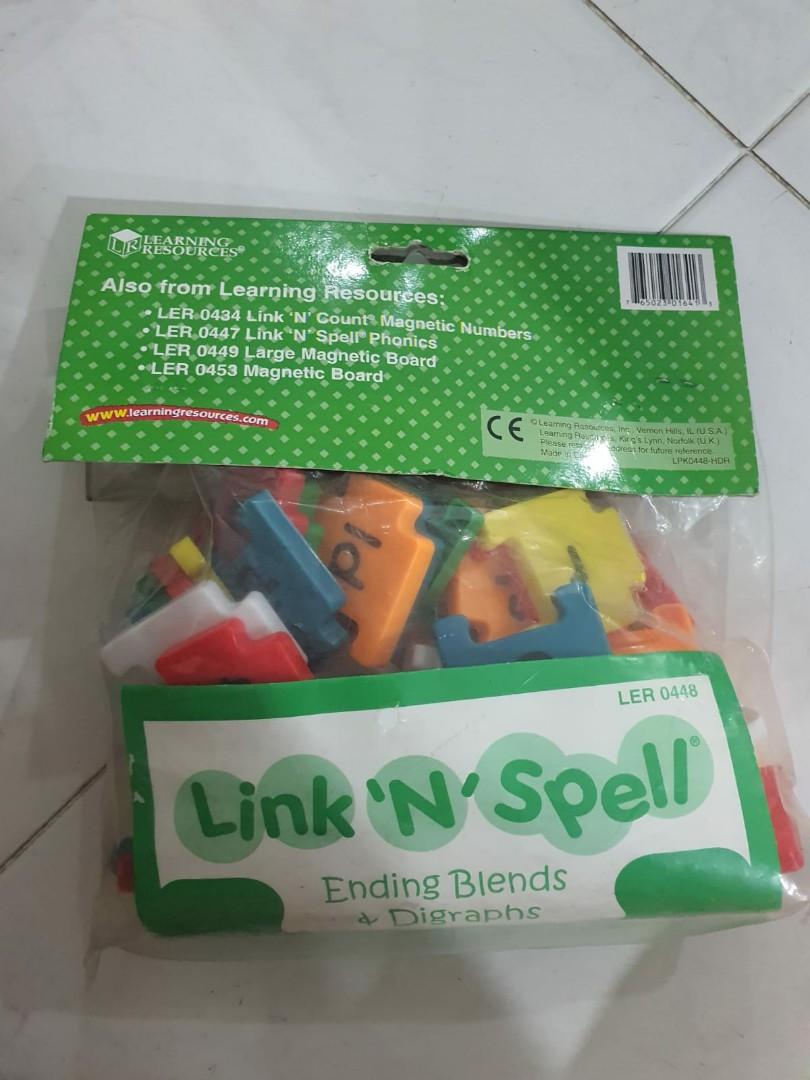 Learning Resources link N spell phonics word endings, Hobbies & Toys ...