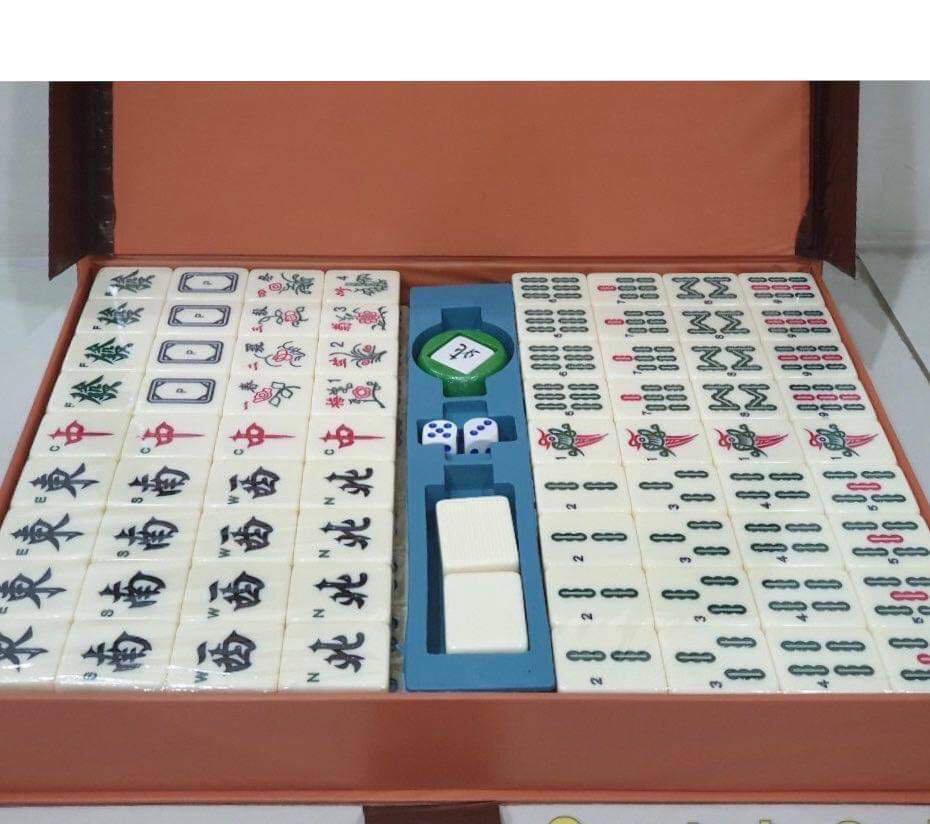 Mahjong set with numbers, Hobbies & Toys, Toys & Games on Carousell