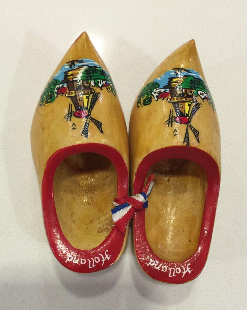 Miniature Dutch Wooden Clogs, Furniture & Home Living, Kitchenware ...