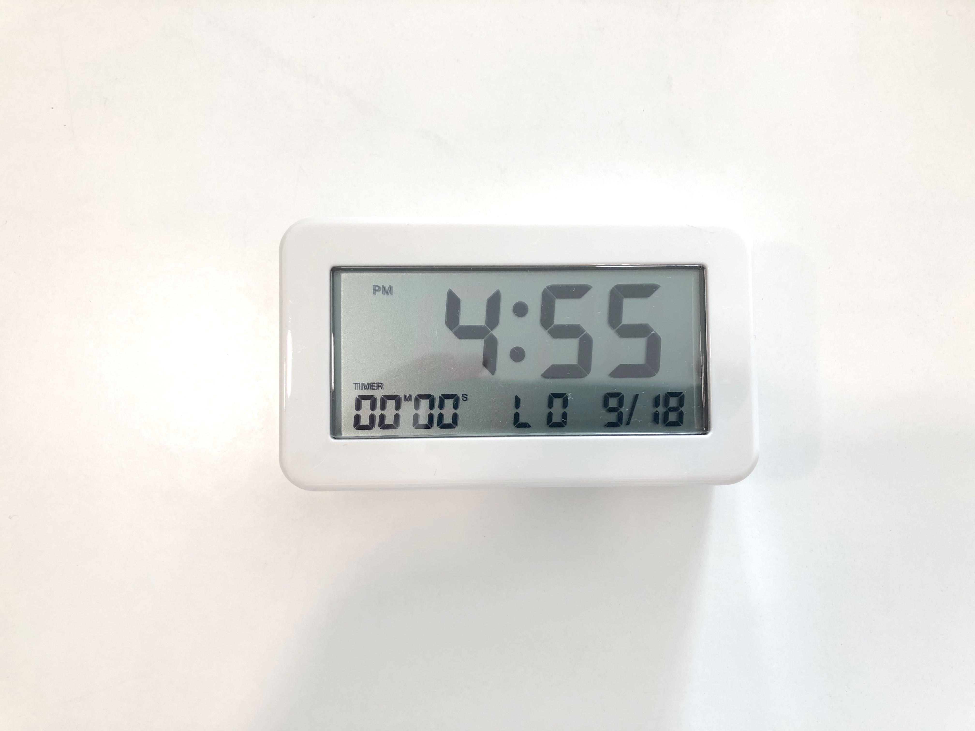 MUJI Digital Bath Clock, Furniture & Home Living, Home Decor, Clocks on ...