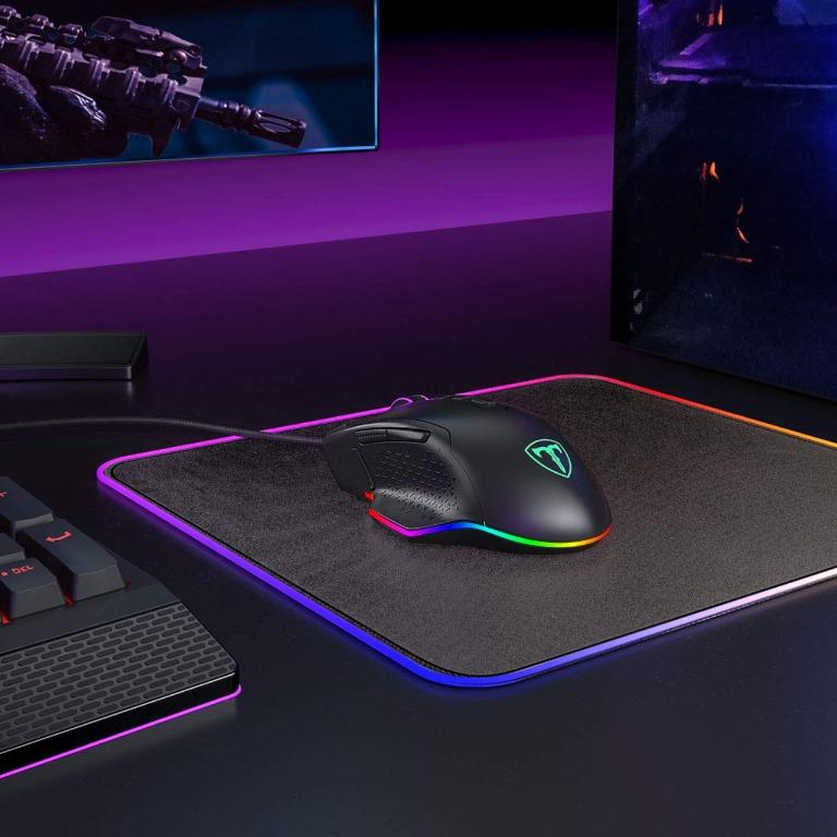 N018 PICTEK RGB Gaming Mouse [2020 Enhanced] Wired Gaming Mouse with ...