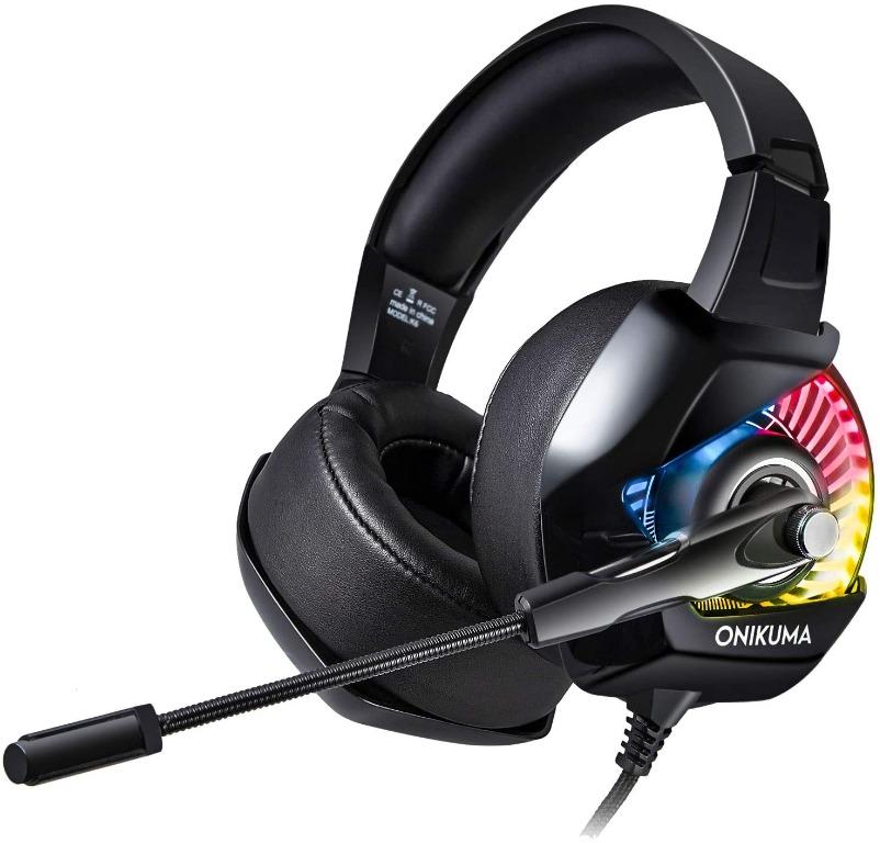 ONIKUMA k6 Noise Canceling Gaming Headset for PS4, PC, Xbox, Nintendo ...
