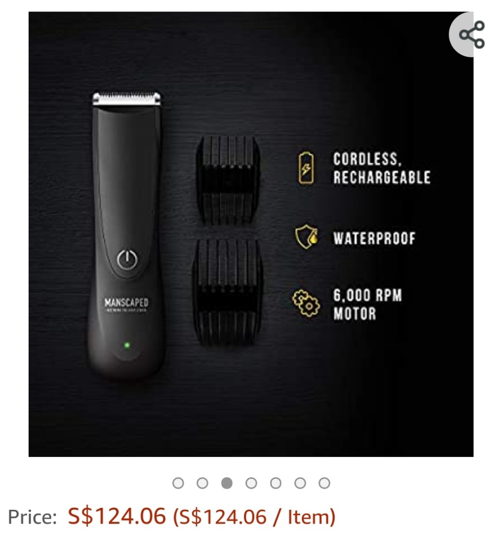 Shaver , MANSCAPED 2.0 . Design for groin, Beauty & Personal Care, Men ...