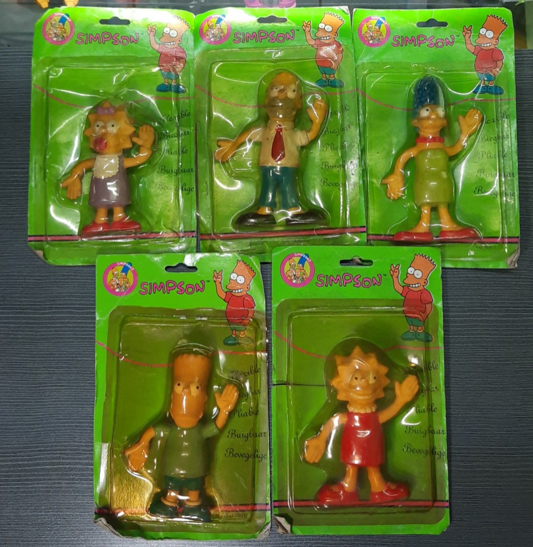 Vintage Simpson's Toy Figures Set, Hobbies & Toys, Memorabilia ...