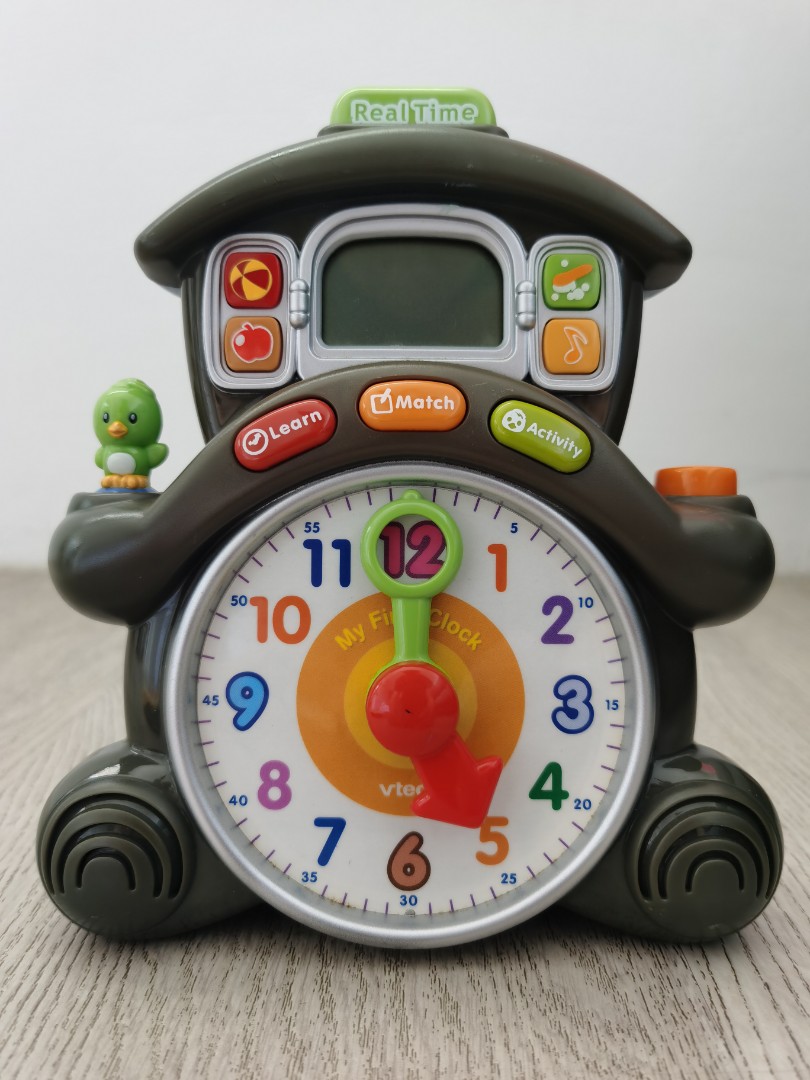 Vtech My First Clock Toy, Hobbies & Toys, Toys & Games on Carousell