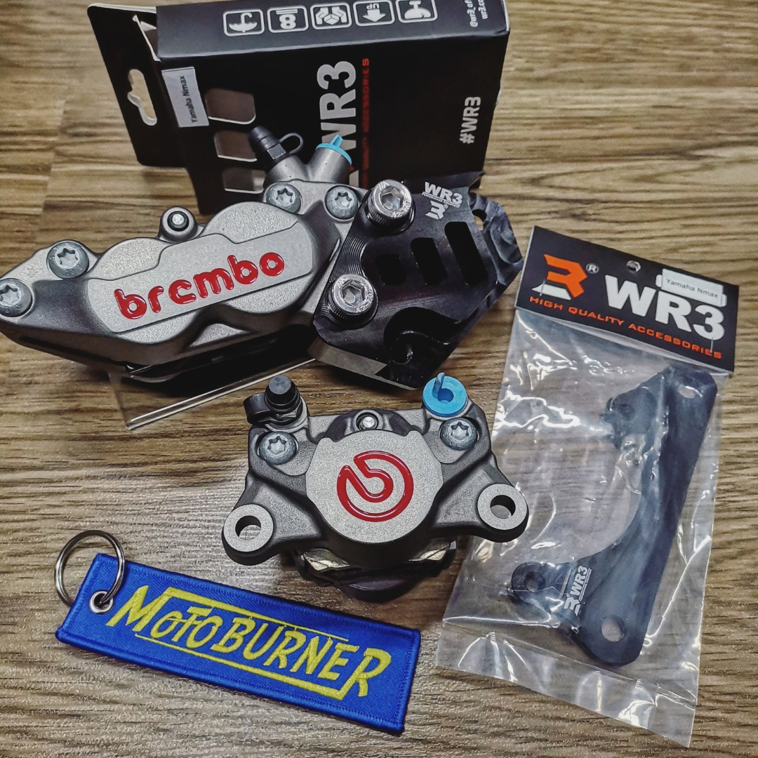 Yamaha NMAX Brembo caliper WR3 CNC bracket, Sports Equipment, Bicycles ...