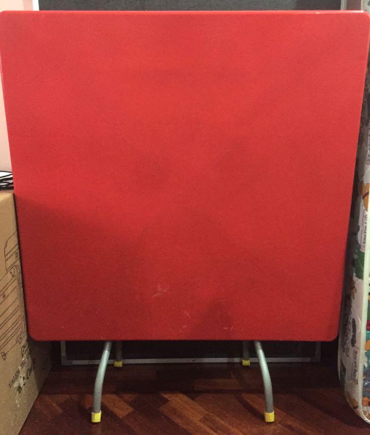 3V Plastic Foldable Square Table (90cm x 90cm), Furniture & Home Living ...