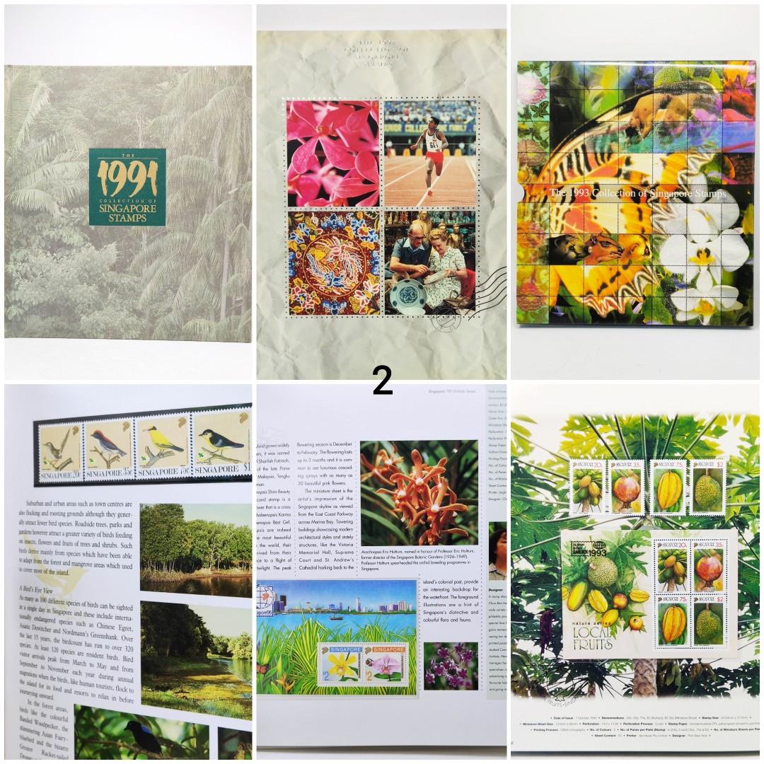 Set of 33 Annual Collections of Singapore Stamps 1985, 1989-2020 Album ...