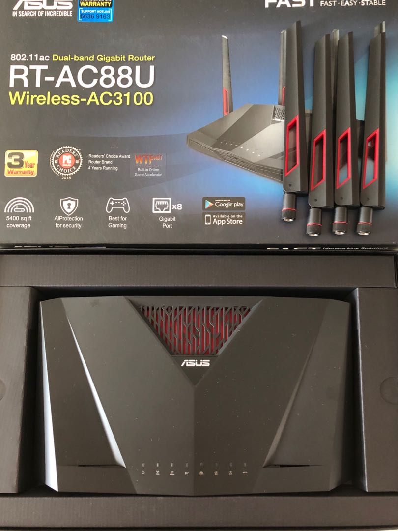 ASUS RT-AC88U Router, Electronics, Computer Parts & Accessories on ...