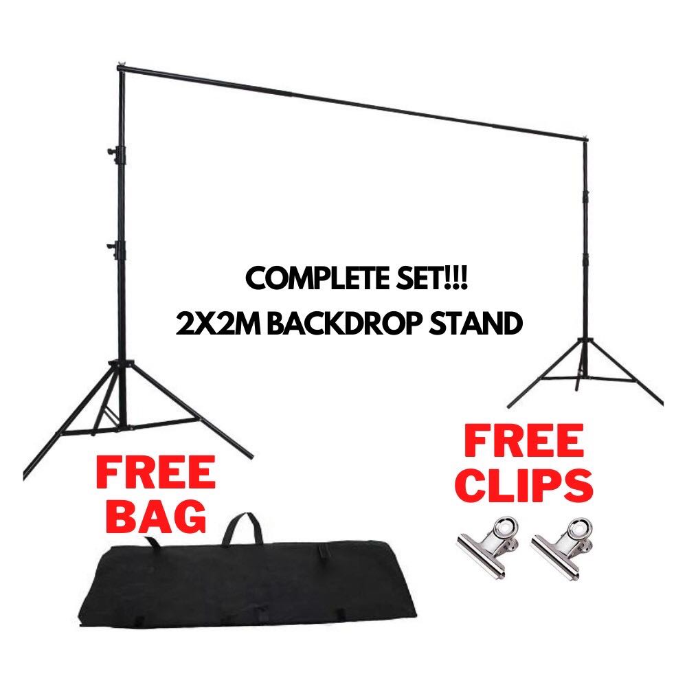 Backdrop Stand 2x2m, Photography, Photography Accessories, Lighting ...