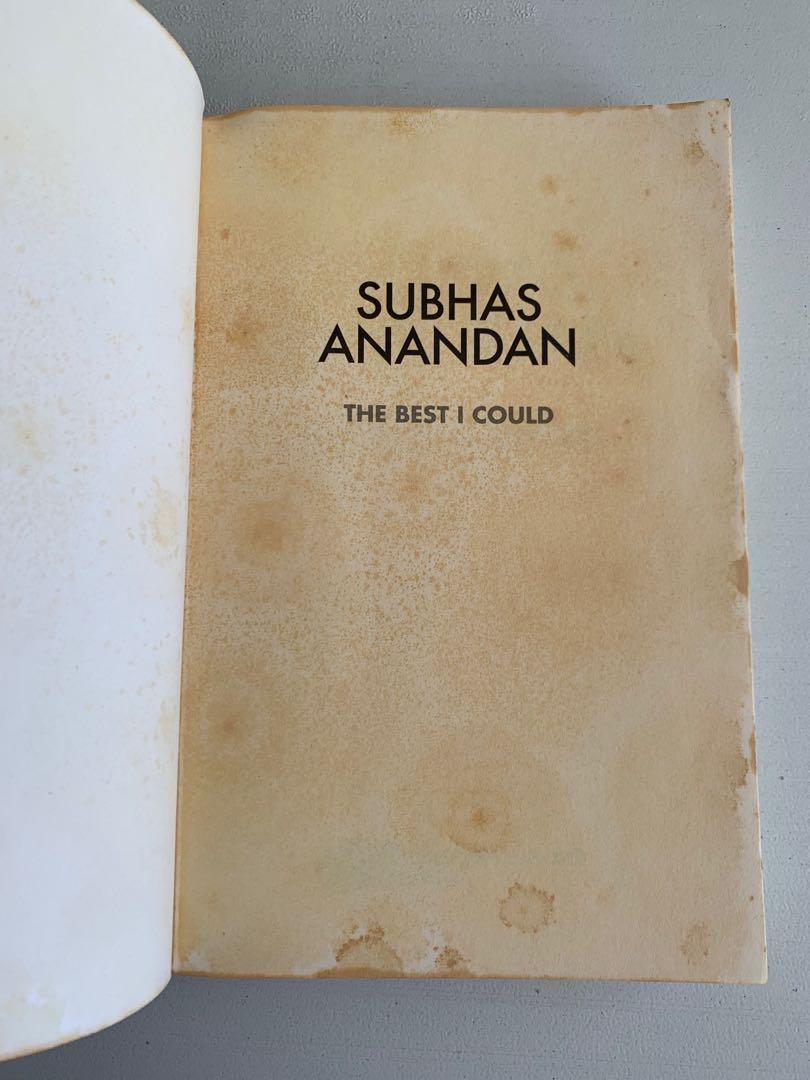Book by Subhas Anandan - The Best I Could, Hobbies & Toys, Books ...