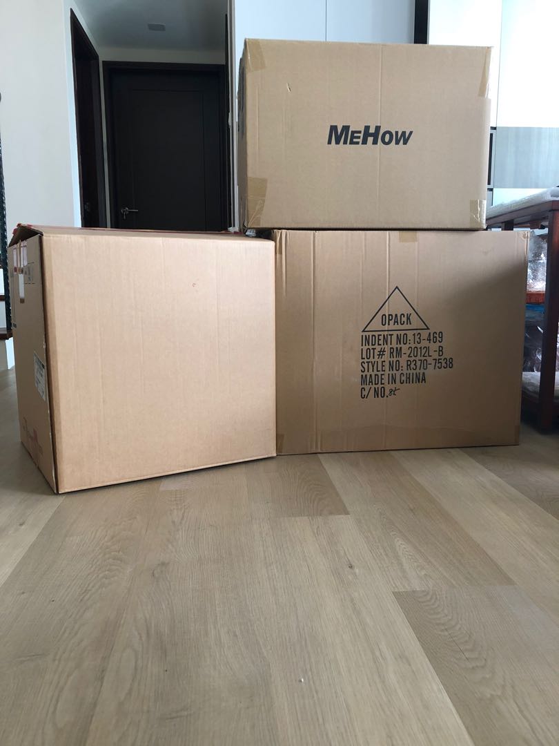 Carton boxes for house moving, Furniture & Home Living, Home ...