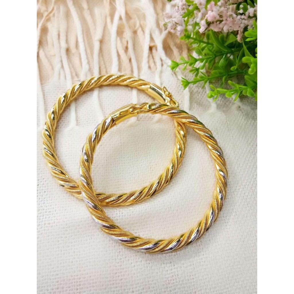 Emas bangkok bangle classic, Women's Fashion, Jewelry & Organisers ...