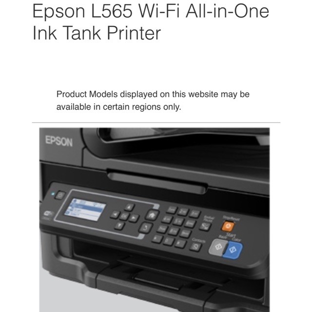 EPSON L565 Printer 3in1 long size, Computers & Tech, Printers, Scanners ...