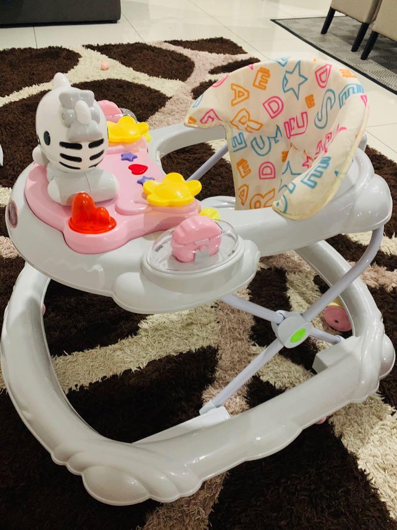 Hello Kitty baby walker, Babies & Kids, Infant Playtime on Carousell