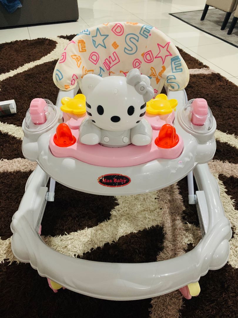 Hello Kitty baby walker, Babies & Kids, Infant Playtime on Carousell