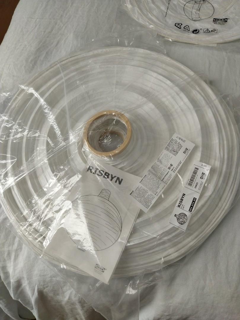 ikea risbyn pendant lampshade, Furniture & Home Living, Lighting & Fans ...