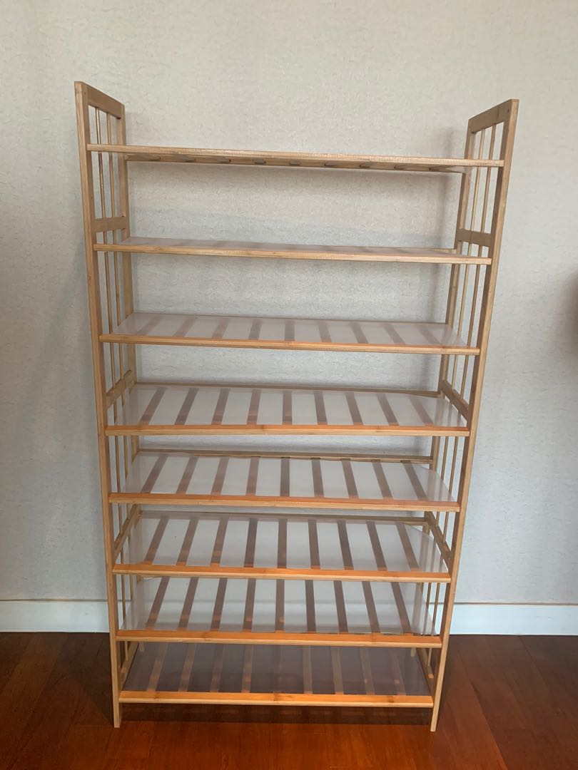 Japanese bamboo shoe rack, Furniture & Home Living, Furniture, Shelves ...