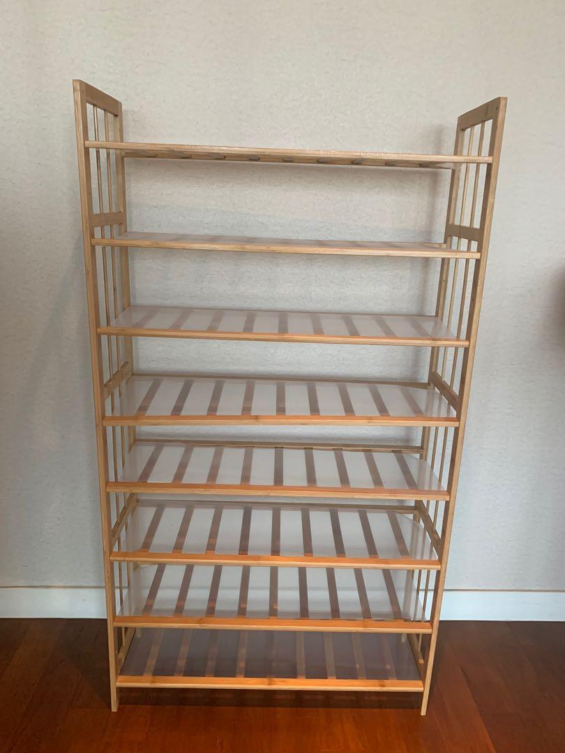 Japanese bamboo shoe rack, Furniture & Home Living, Furniture, Shelves ...