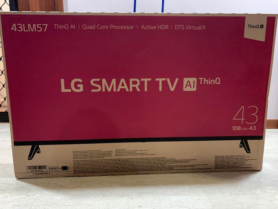 LG ThinQ AI 43LM57, Home Appliances, TVs & Entertainment Systems on ...
