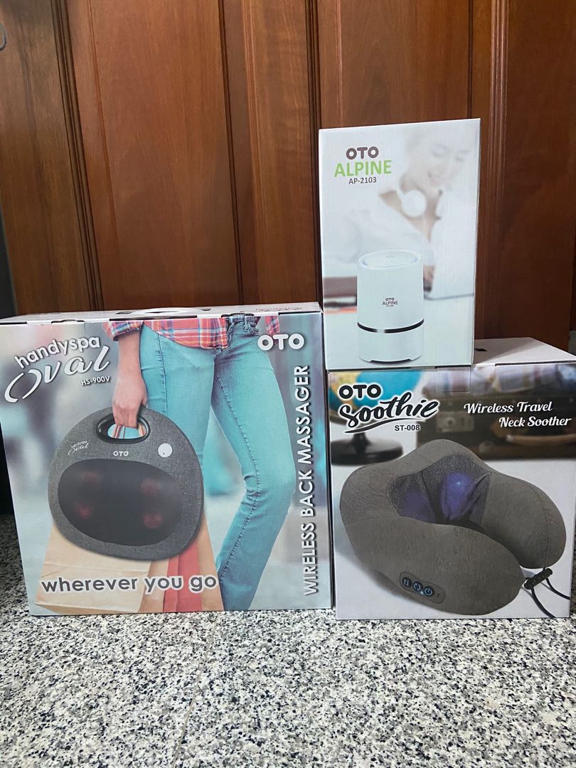 OTO Wireless back and neck massager + air purifier, TV & Home ...