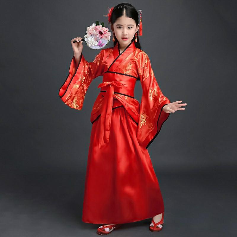 [PO] 100-180cm Women Girls Traditional Hanfu QiPao Chinese New Year ...