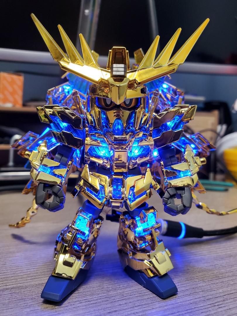 SDCS 獨角獸高達 三號機 電鍍發光, 興趣及遊戲, 玩具 & 遊戲類 - Carousell