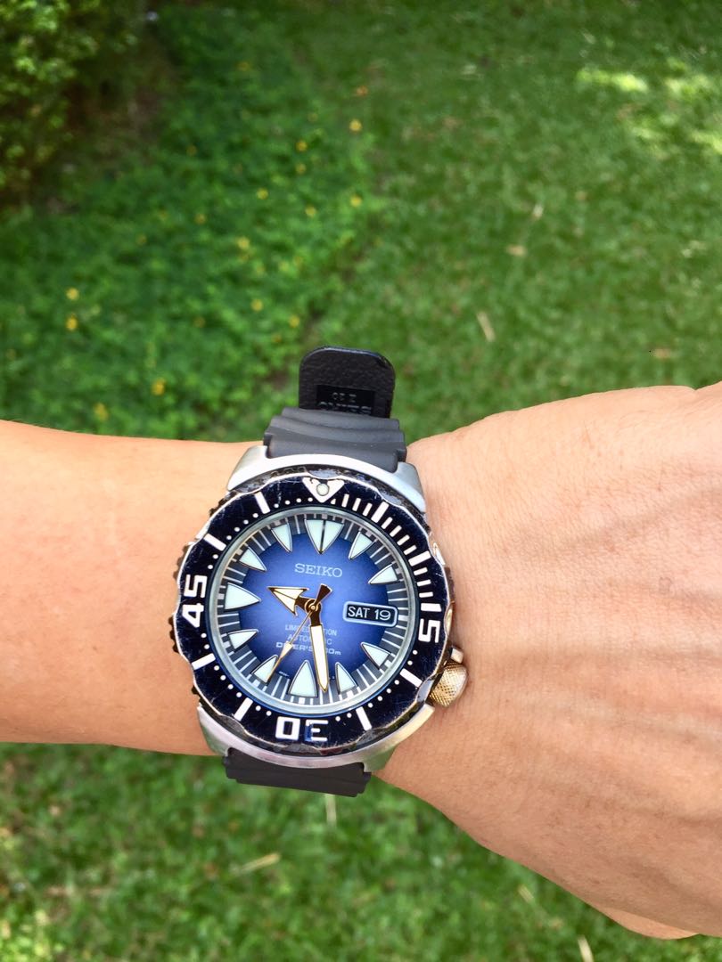 Seiko Blue Monster Ltd ed, Men's Fashion, Watches & Accessories ...