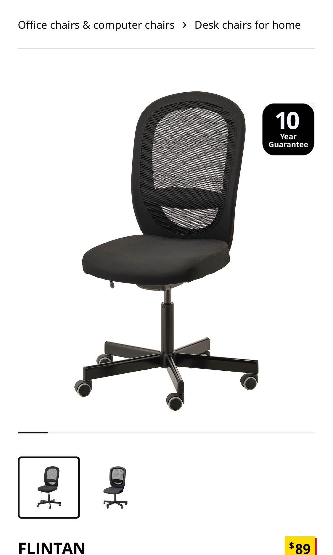 Selling ikea flintan office chair, Furniture, Tables & Chairs on Carousell