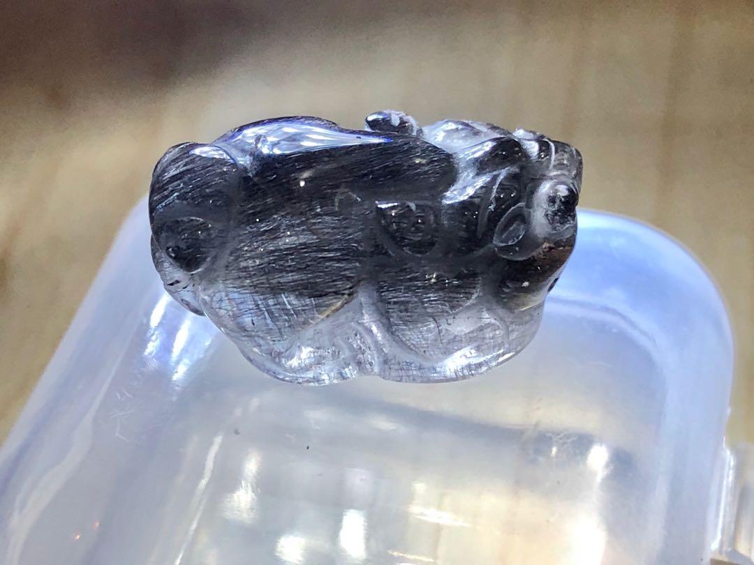 Silver/black Rutilated long gui -LLT, Women's Fashion, Jewelry ...