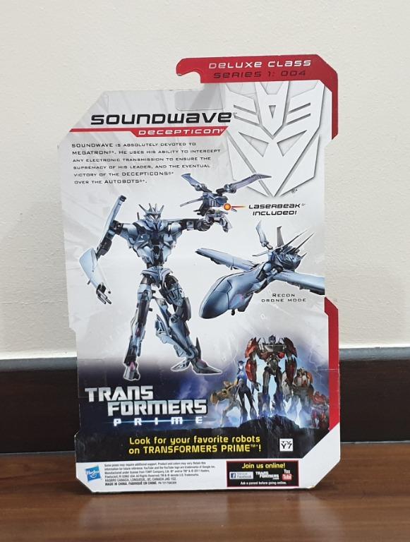 Transformers Prime (TFP) Robots in Disguise (RID) MOSC Deluxe Soundwave ...