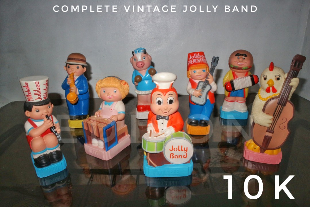 Vintage Jollibee 80s Jolly Band Complete, Hobbies & Toys, Toys & Games ...