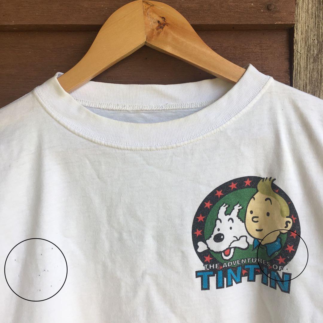 Vintage tintin rare design, Men's Fashion, Tops & Sets, Tshirts & Polo ...