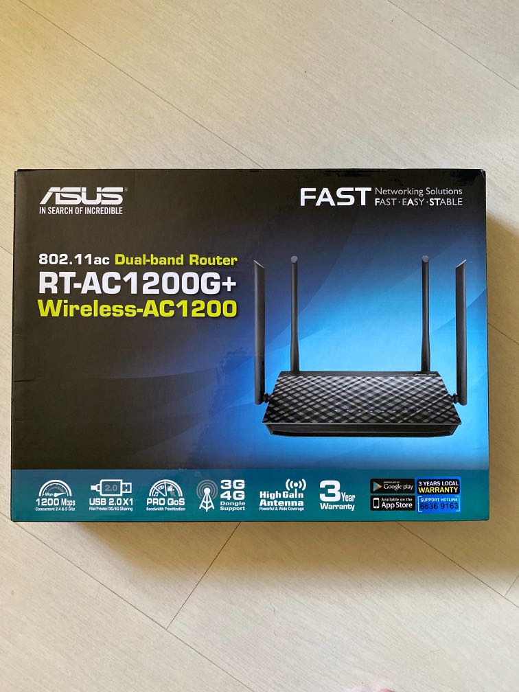 ASUS RT-AC1200G+ Wireless AC-1200 Router *BNIB*, Computers & Tech ...