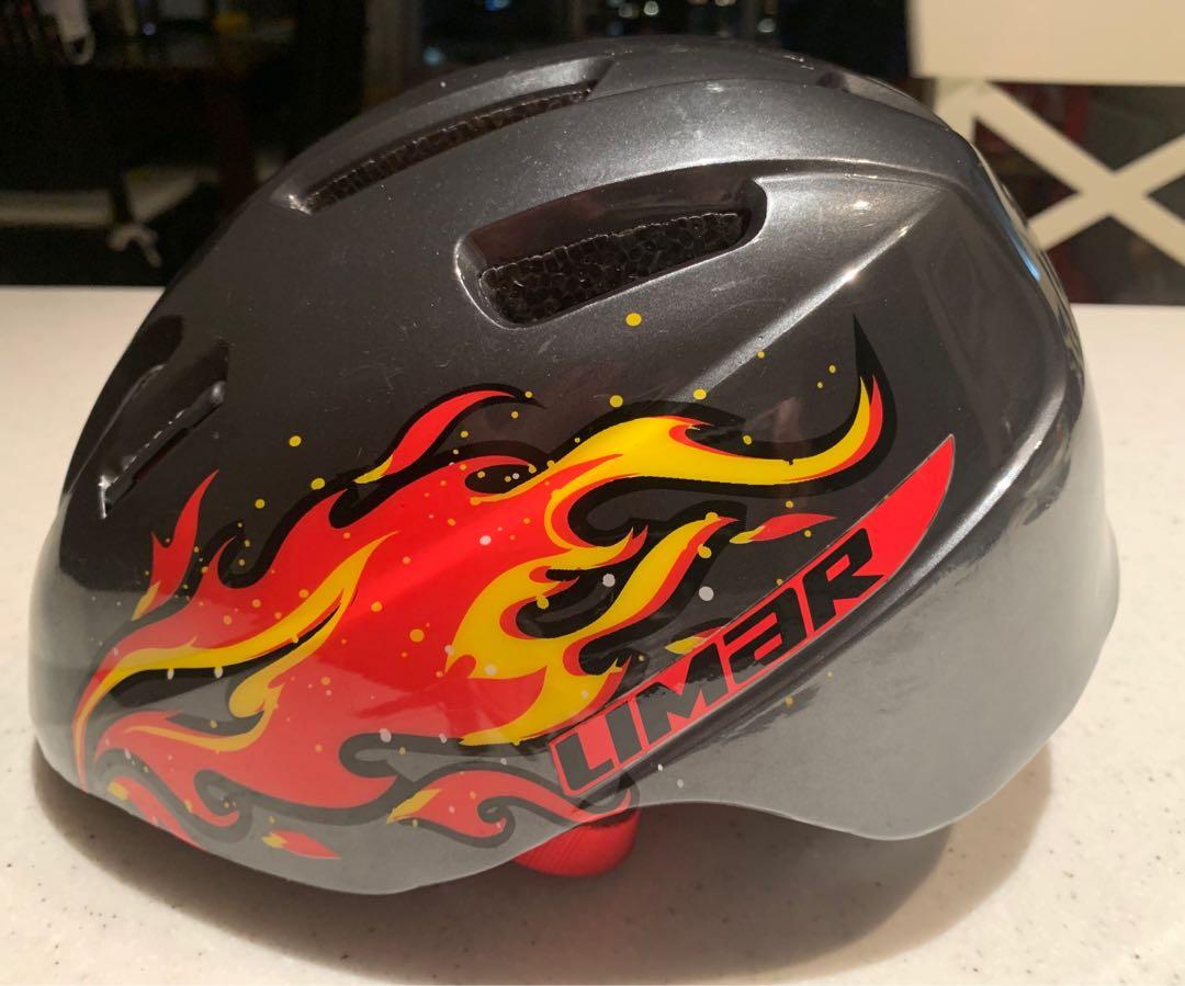 Bicycle Helmet: Limar 249 Kids bike helmet - 50-56cm Flame design ...