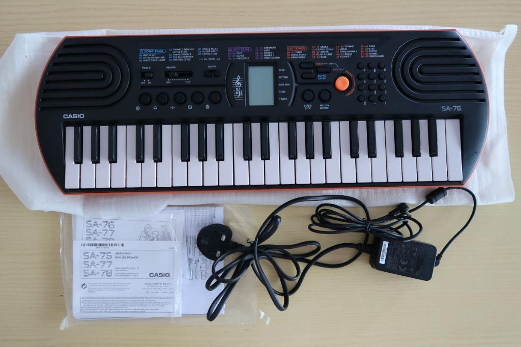 Casio Electronic Keyboard SA-76, Hobbies & Toys, Music & Media, Musical ...