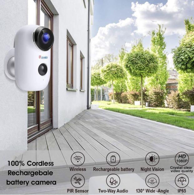 CTRONICS A3 SMART IP CAMERA WITH BATTERY, Furniture & Home Living ...