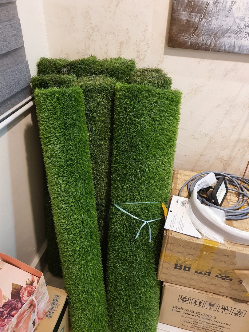 Grass carpet (not real grass), Furniture & Home Living, Gardening ...