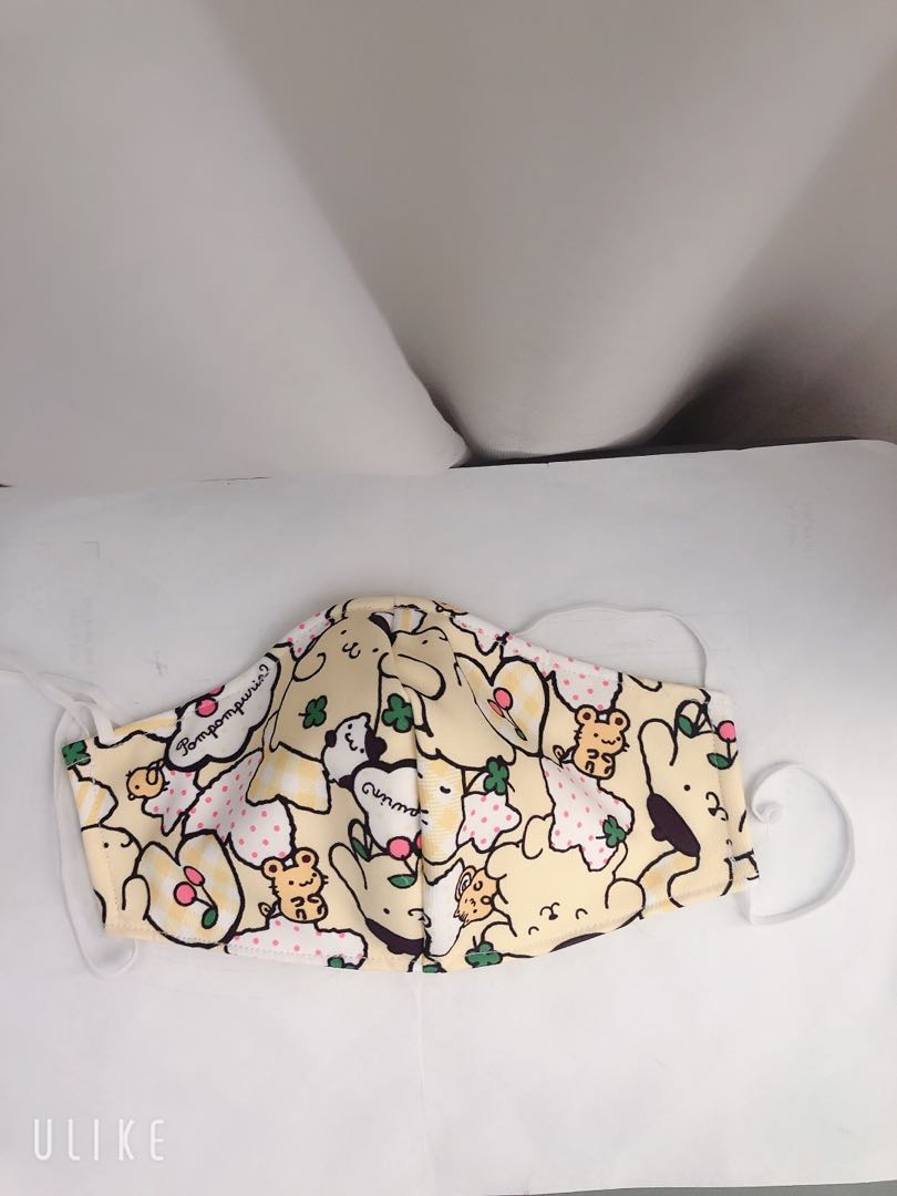 Handmade Pompompurin Fabric Mask, Everything Else on Carousell