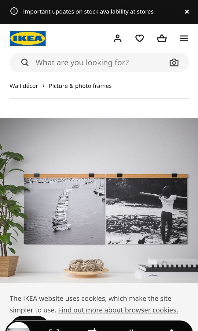 Ikea Visback Poster Hanger, Furniture & Home Living, Home Improvement ...