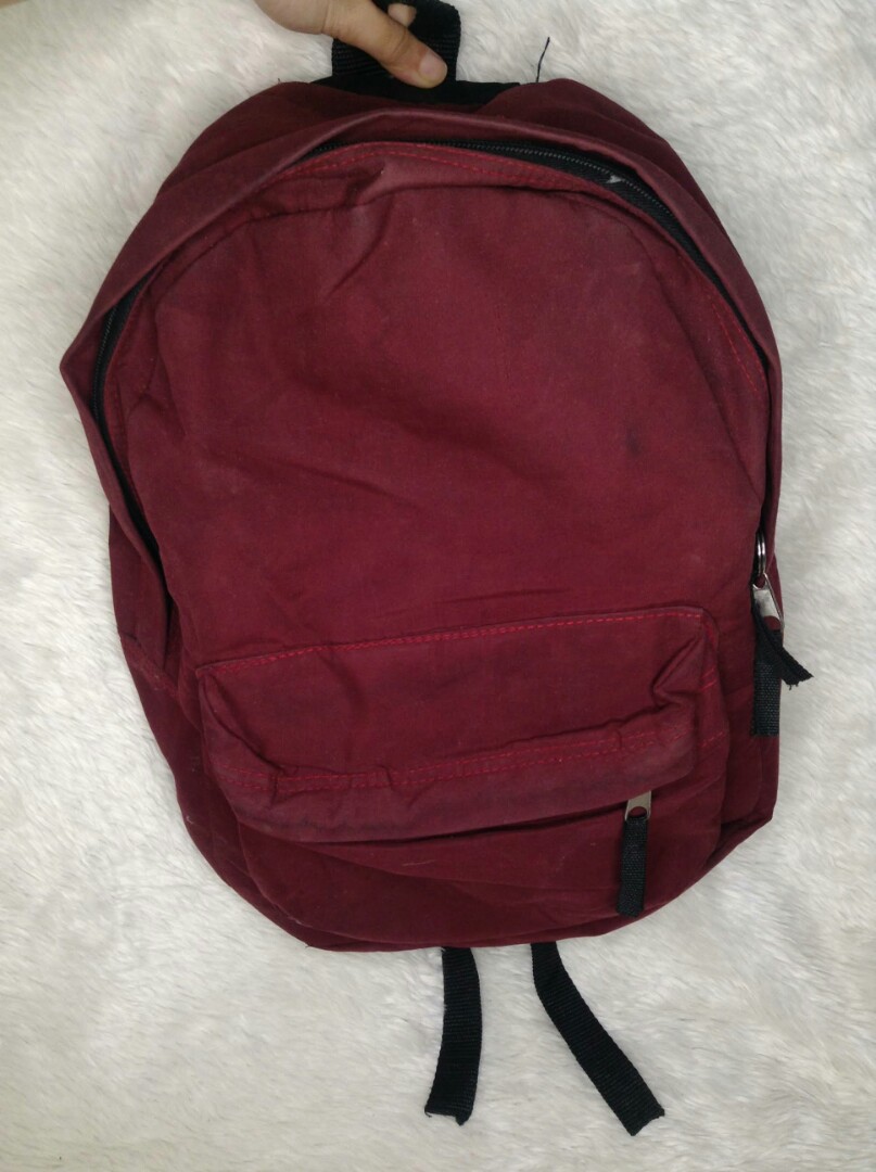 Jansport maroon imitation bag, Men's Fashion, Bags, Backpacks on Carousell