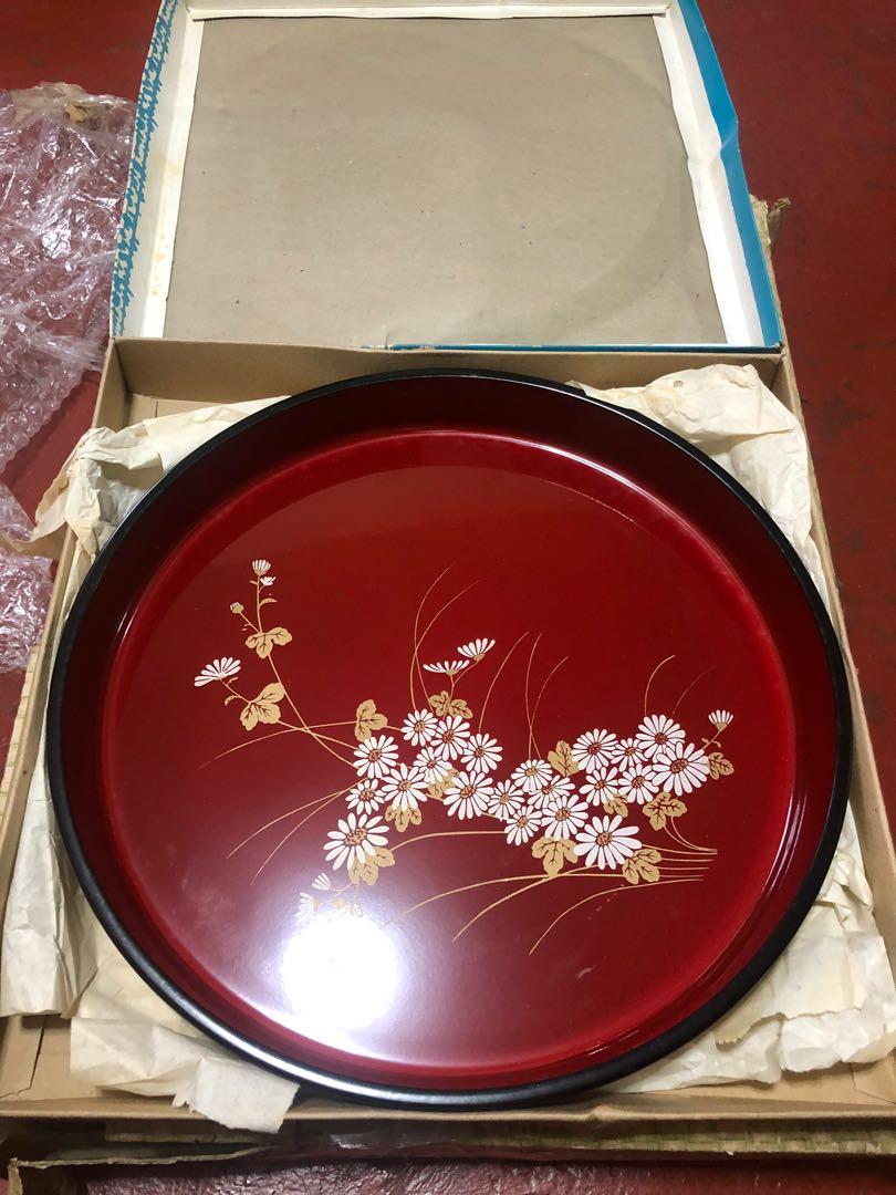 Japanese Circle Bento Tray, Furniture & Home Living, Kitchenware ...