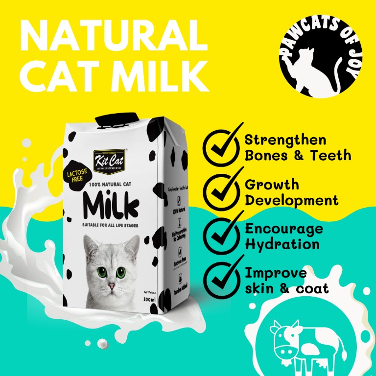 Kit Cat Natural Cat Milk, Pet Supplies, Pet Food on Carousell
