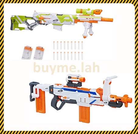 Longstrike Nerf Modulus Toy Blaster with Barrel Extension, Bipod ...