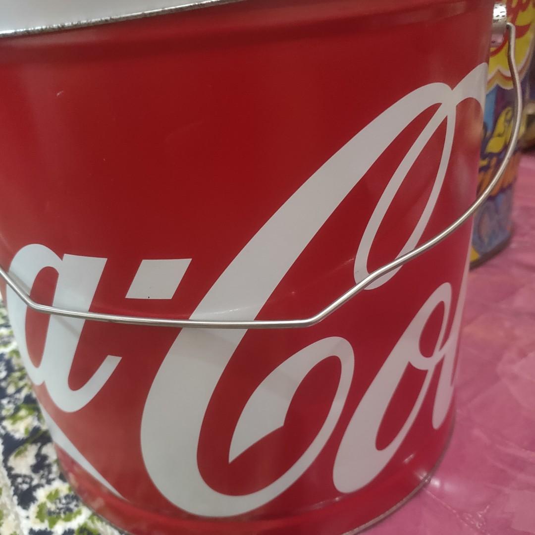 Original vintage coke bucket / tong besi retro, Hobbies & Toys ...