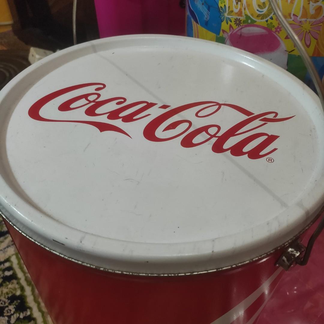 Original vintage coke bucket / tong besi retro, Hobbies & Toys ...