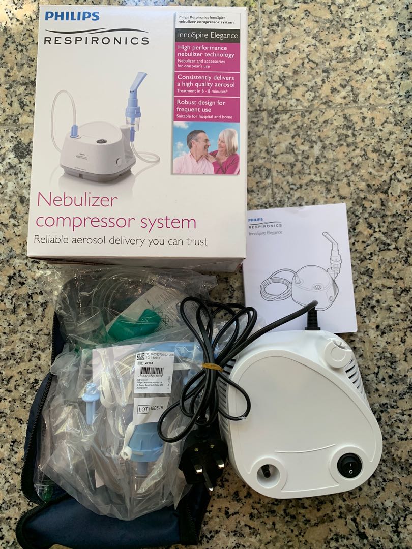Philips InnoSpire Respironics Nebulizer compressor system, Health ...