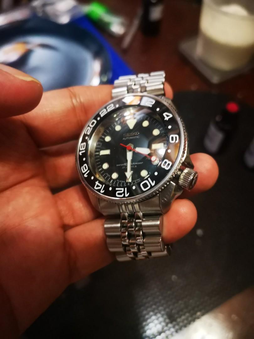 Seiko 7002 GMT mod, Men's Fashion, Watches & Accessories, Watches on ...
