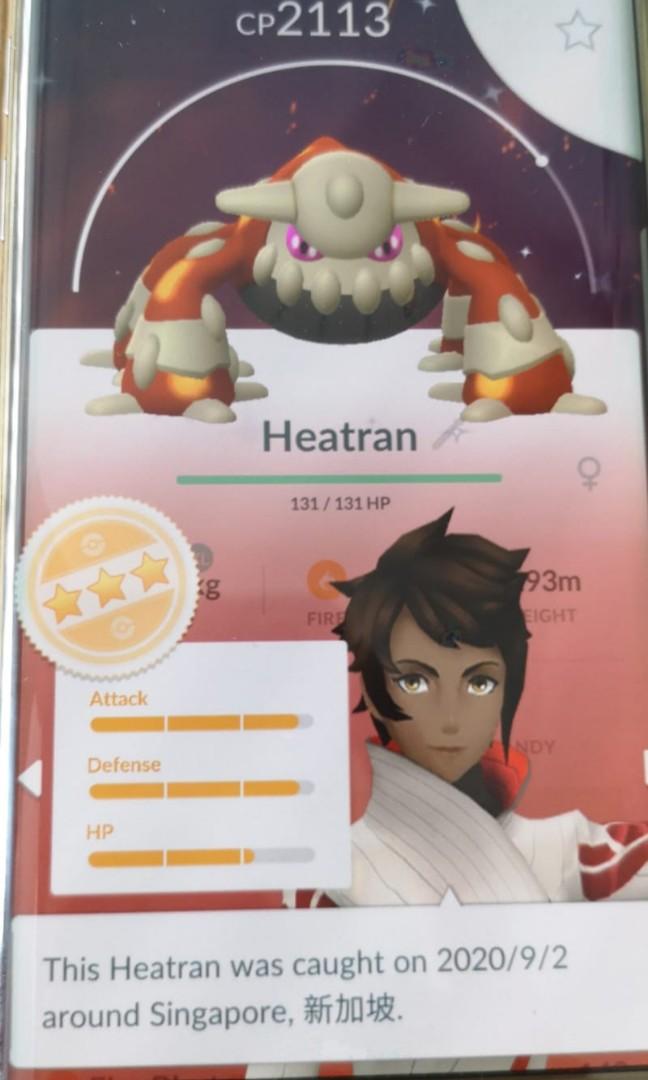 Shiny Heatran, Hobbies & Toys, Toys & Games on Carousell