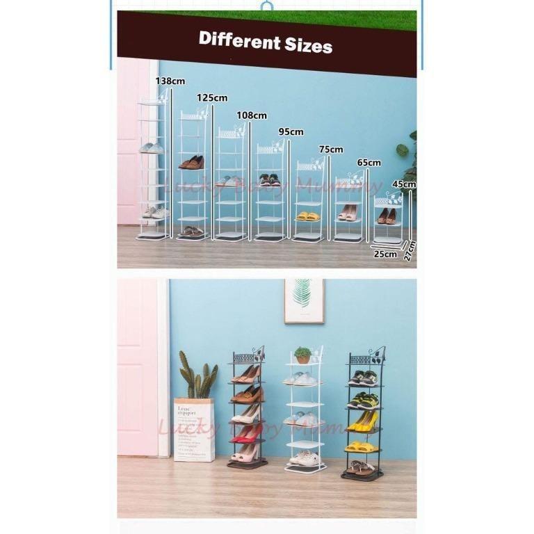【Steel DoorWay Shoe Rack】Sleek Design 6/7/8 tier, Furniture, Shelves ...